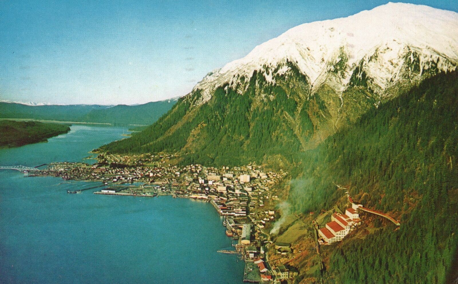 Vintage Postcard 1958 Gastineau Channel Tonggas National Forest Juneau ...