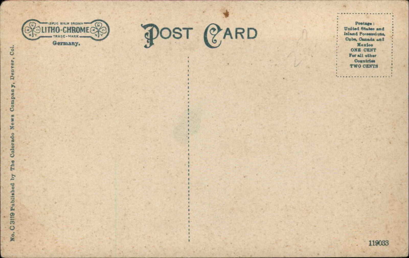 Mt Alto Park Colorado CO C & N Railway Train c1900s-20s Postcard ...