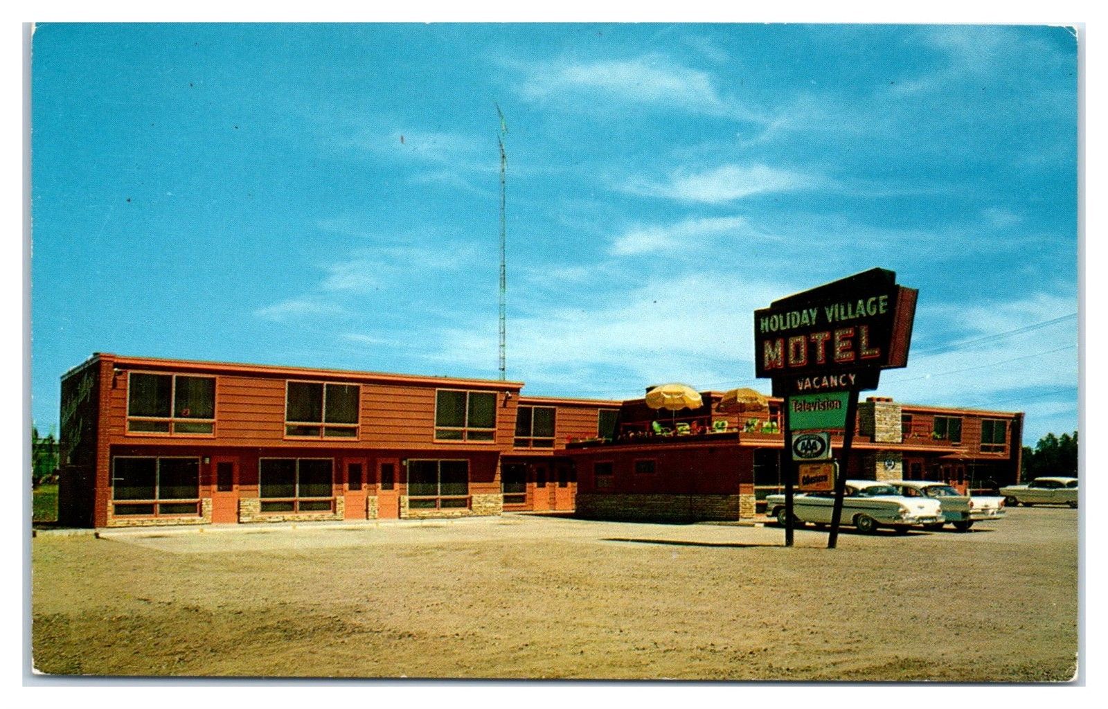 1950s/60s Holiday Village Motel, Grand Rapids, MN Postcard | United ...