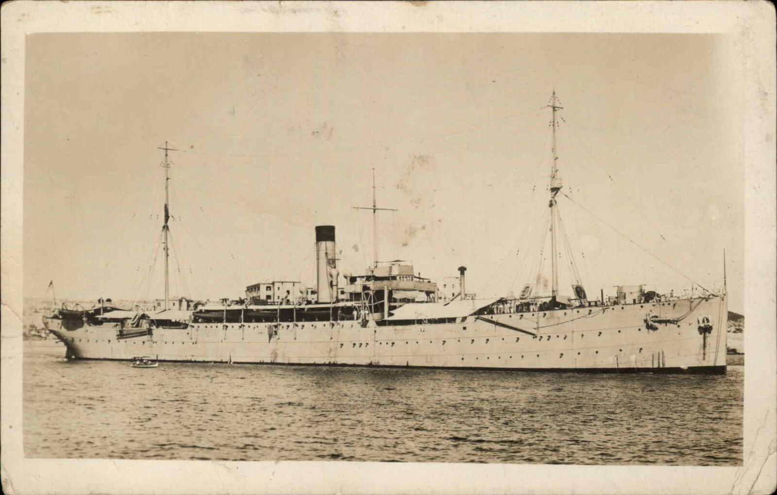 Battleship Ship HMS Greenwich Vintage Real Photo Postcard | Other ...