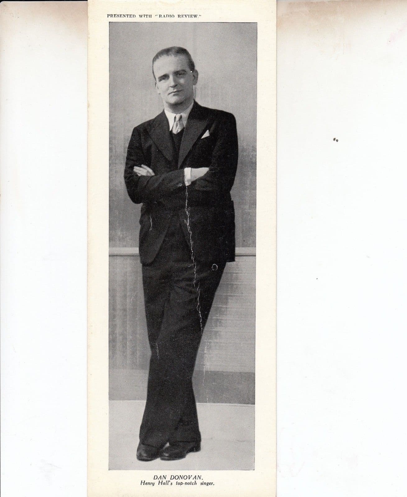 Dan Donovan Radio Review Antique 10" x 3" Old Photo Card | Topics - QSL ...