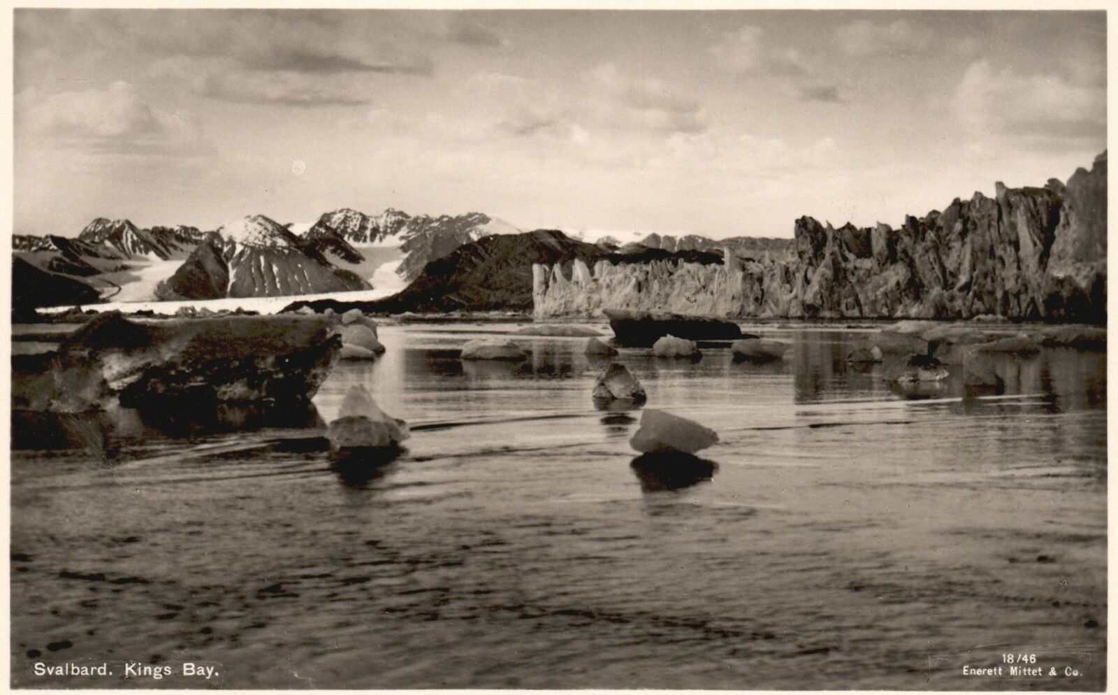 Vintage Postcard Svalbard Kings Bay Picturesque View Of Rocks ...