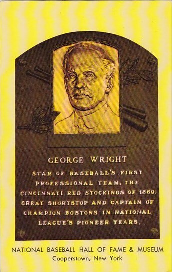 George Wright National Baseball Hall Of Fame & Museum Cooperstown New ...