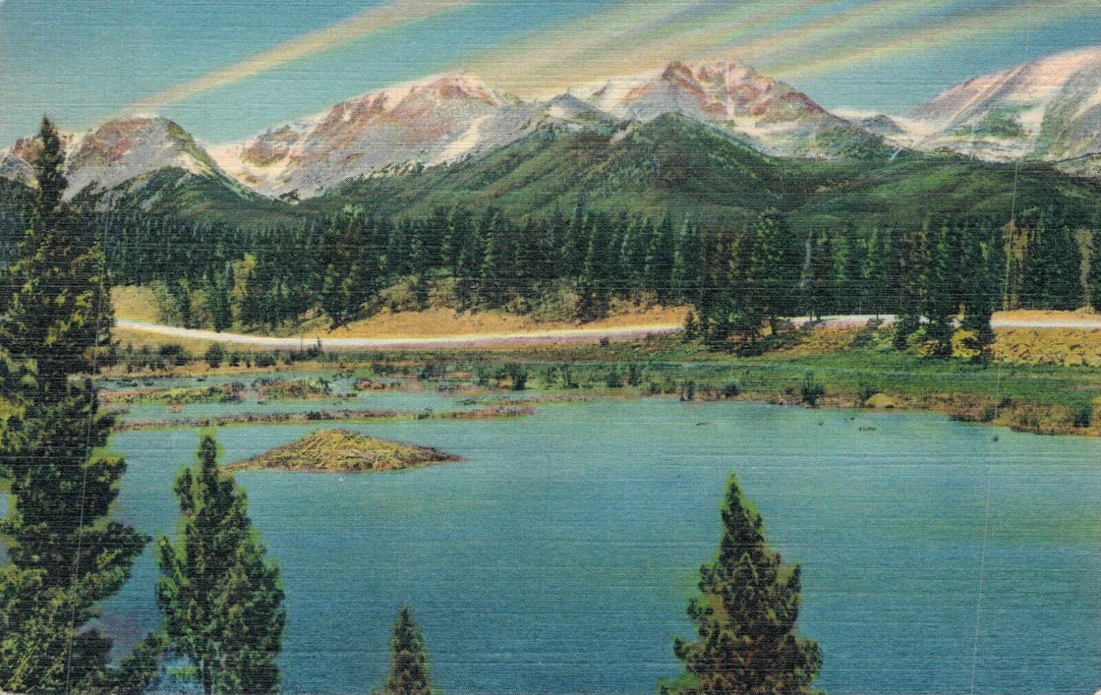 USA Colorado Mummy Range from the Beaver Dams in Hidden Valley B49 ...