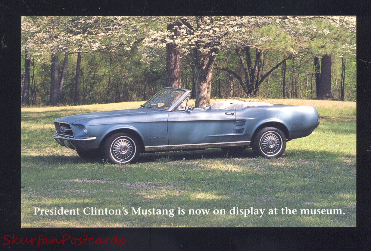 1967 Ford Mustang President Bill Clinton CAR Cars Vintage Postcard ...
