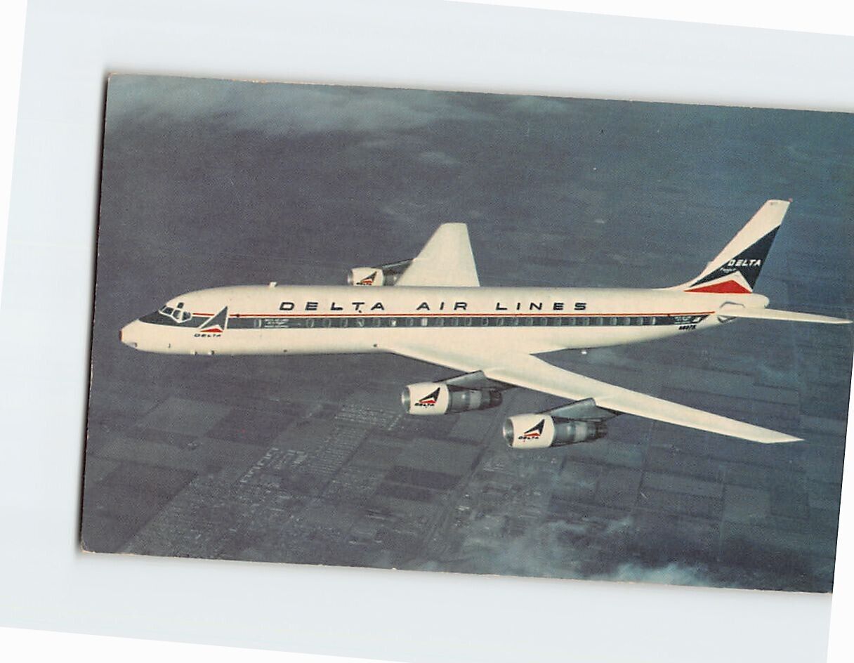 Postcard Delta's Douglas DC-8 FANJET | United States - Washington DC ...