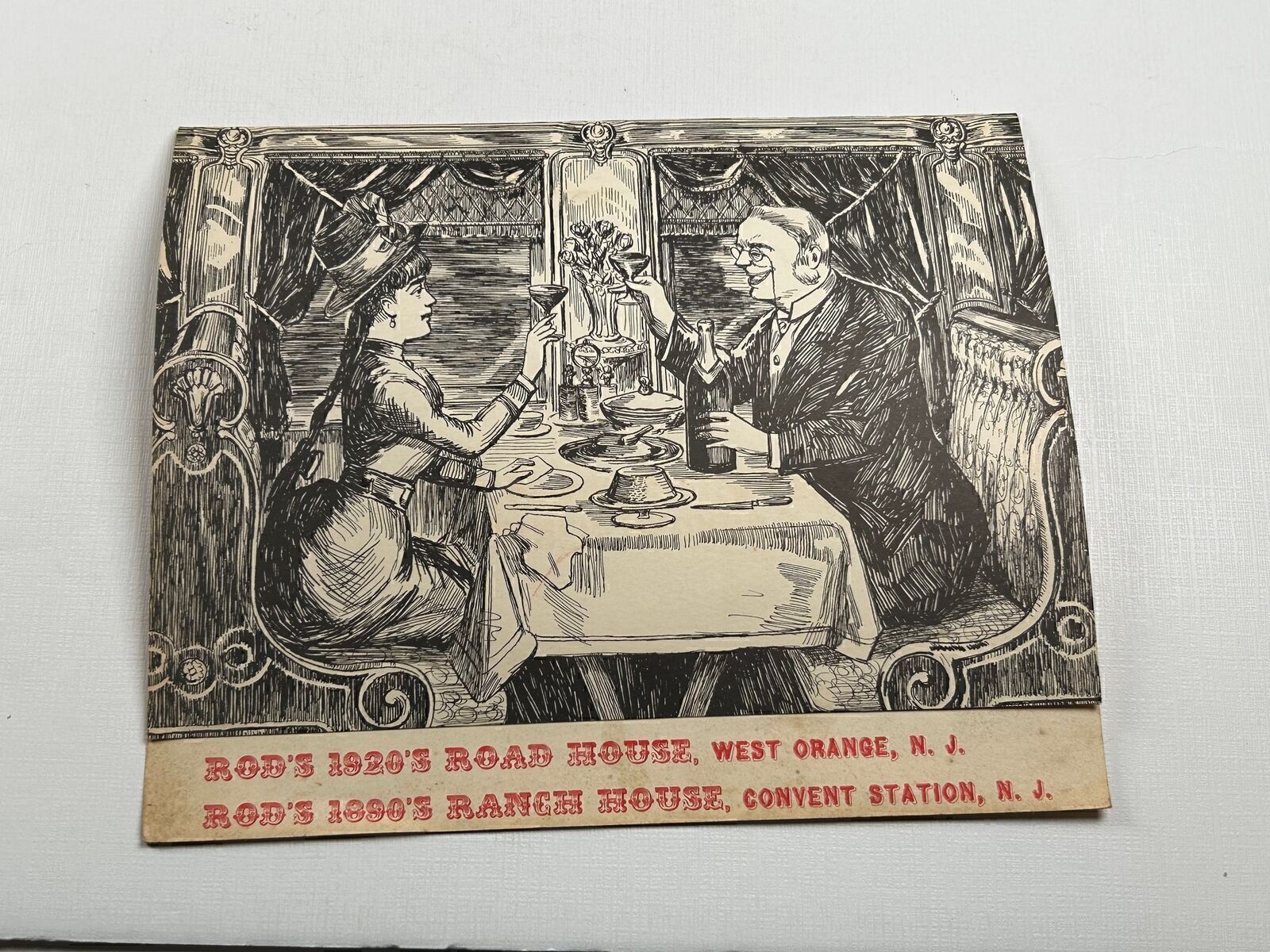 Vintage Restaurant Menu Rod's 1920's Road House West Orange NJ ...