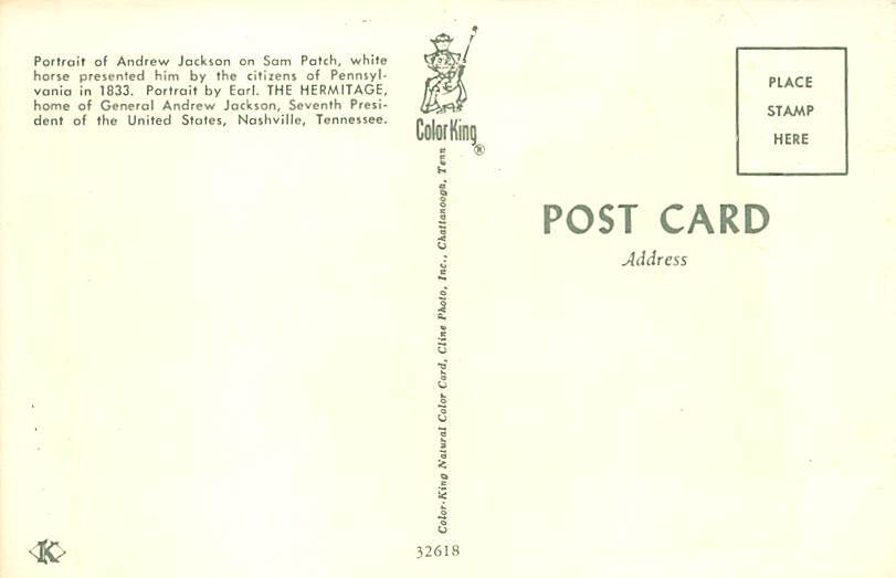 Portrait of Andrew Jackson On Sam Picth By Citizens of Pennsylvania in ...