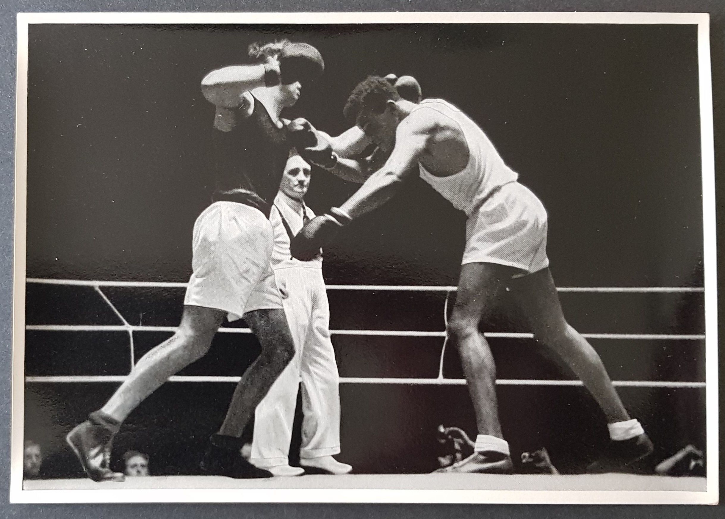 Rare Large Format Collector Photo Card 1936 Berlin Olympics - Boxing ...