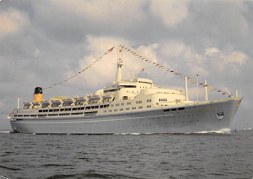 SS Northern Star Shaw Savill Line Writing on back, missing stamp ...