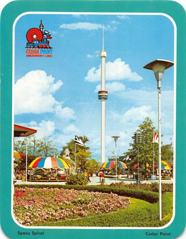 G35/ Cedar Point Amusement Park Ohio XL Postcard c1970s Space Needle ...
