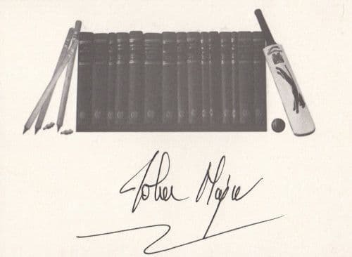 John Major Hand Signed Cricket Bat Card | Topics - Animals - Other ...