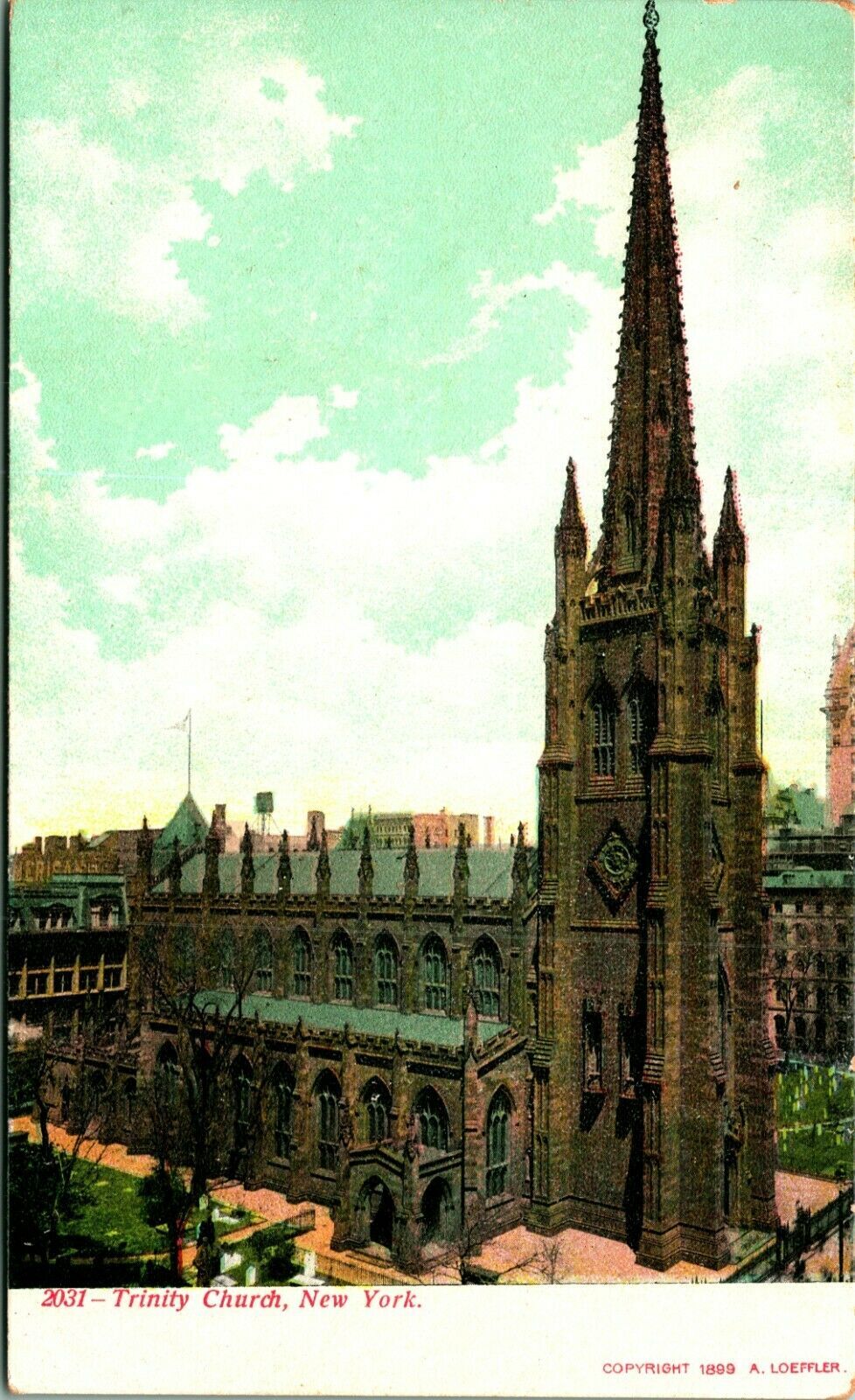 Trinity Church New York NY NYC UNP Unused UDB 1900s Postcard B1 ...