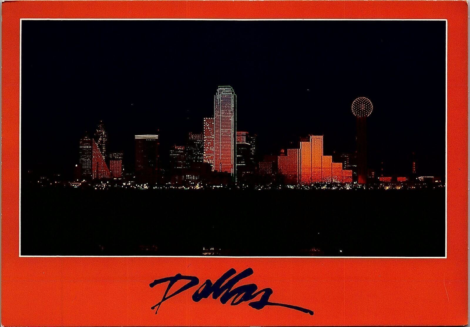 Vintage Dallas Texas City Skyline Unposted Postcard 35-91 | United ...