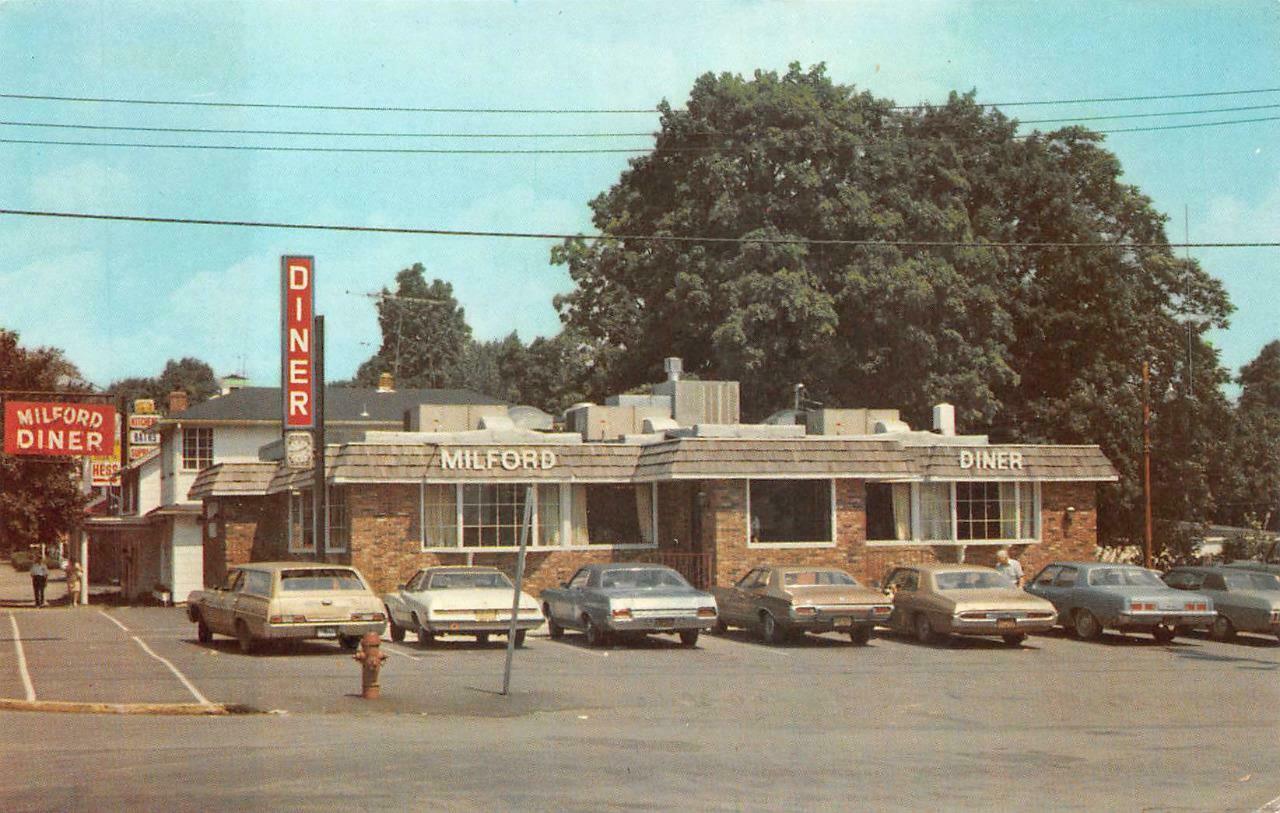 The Milford Diner Cars Fire Hydrant Milford Pennsylvania Postcard (C ...