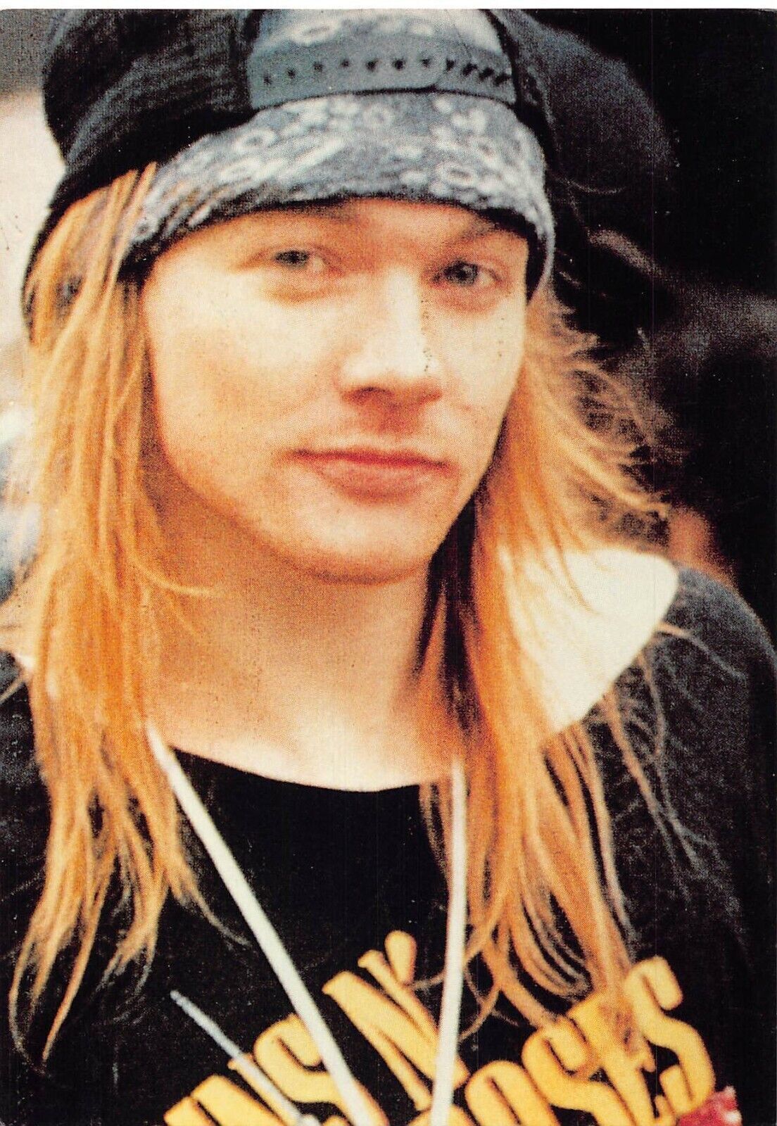 L288 Music Singer Axl Rose Solist of Guns 'n Roses band Rock smiling ...