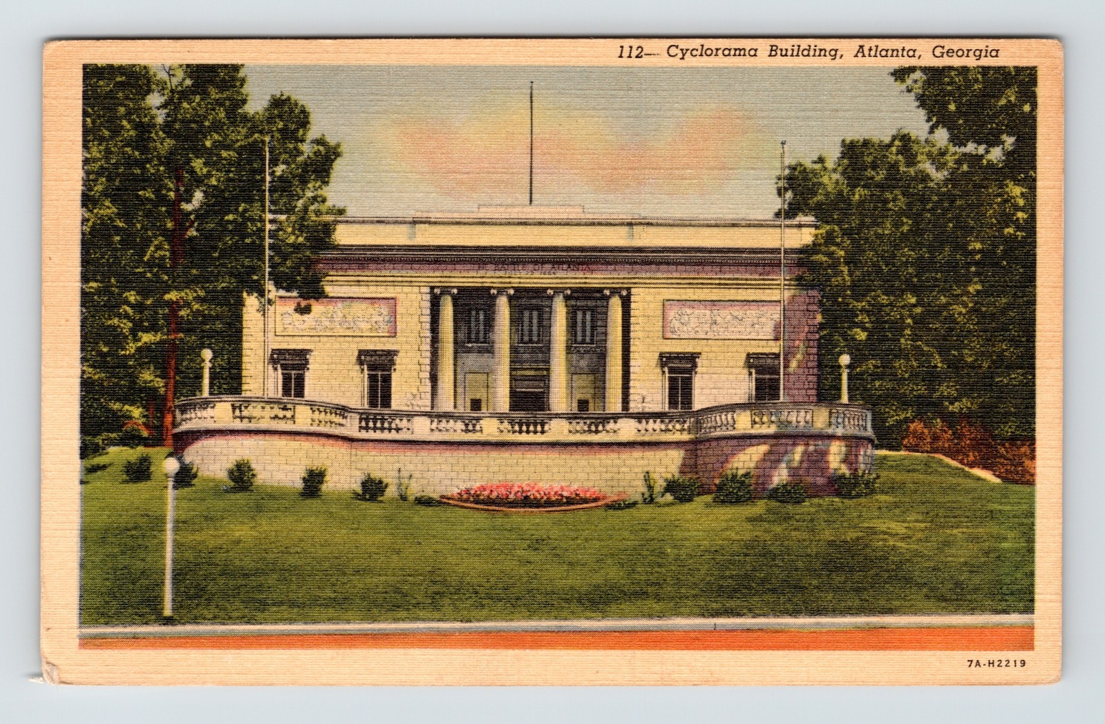 Atlanta Georgia Cyclorama Building Historic Landmark Streetview Linen ...