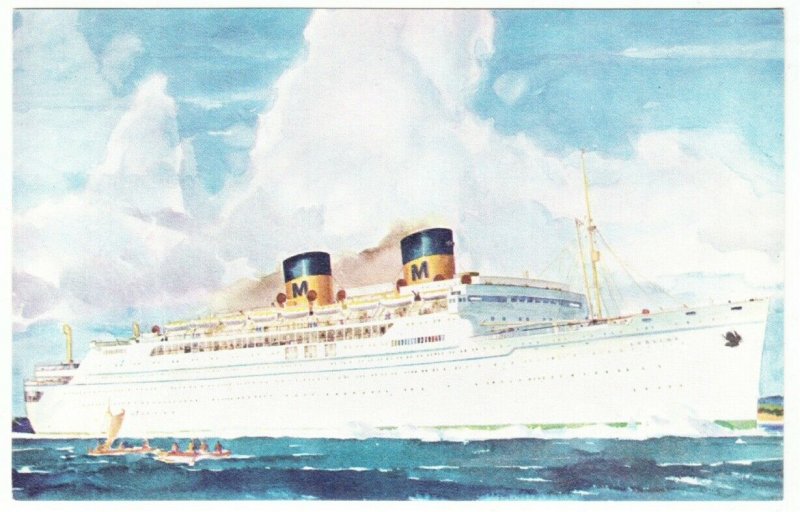 Matson Lines Ship SS Lurline in Hawaii Postcard 1950s | Topics ...