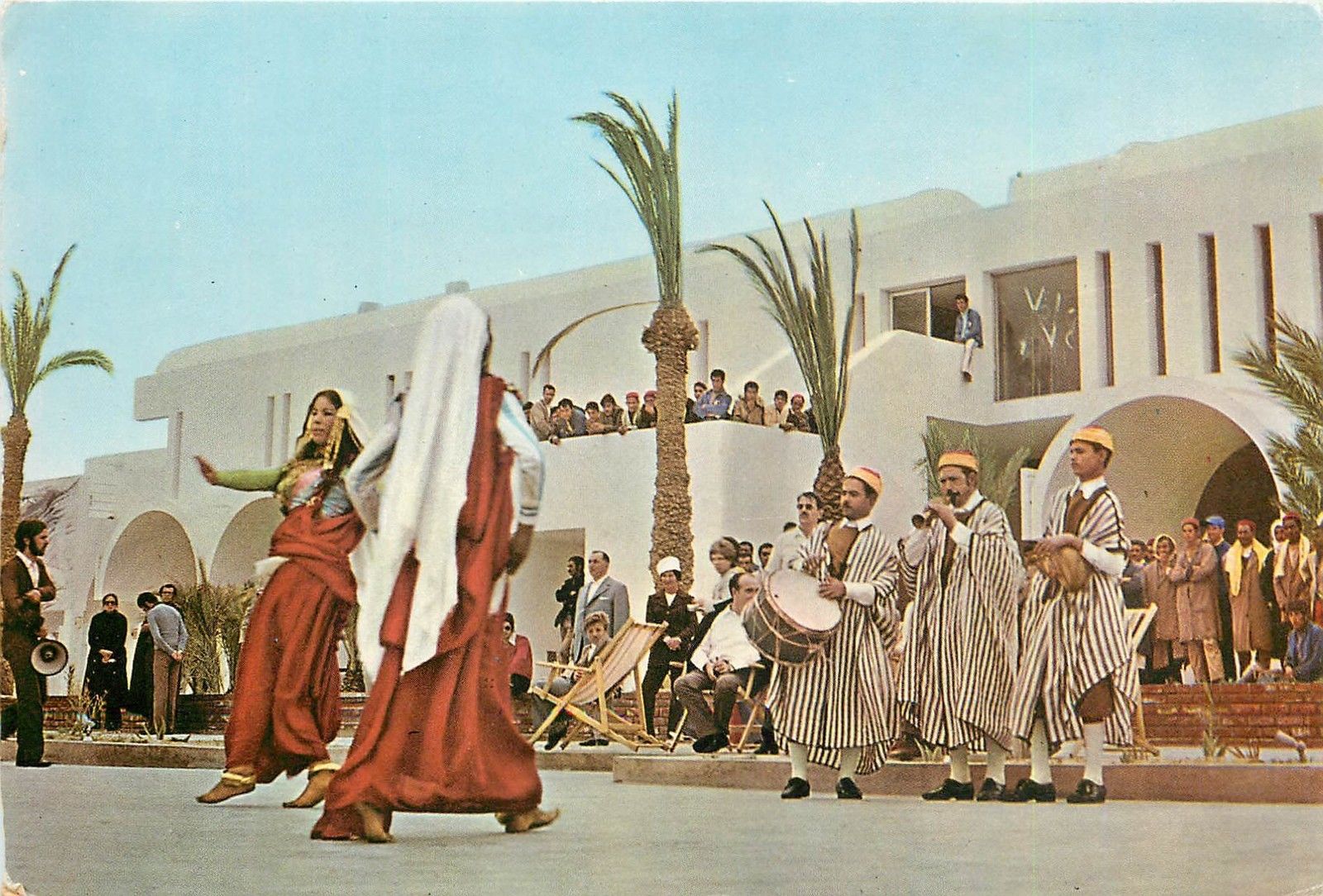 Tunisian folklore and traditions Jerba dancers postcard | Topics ...