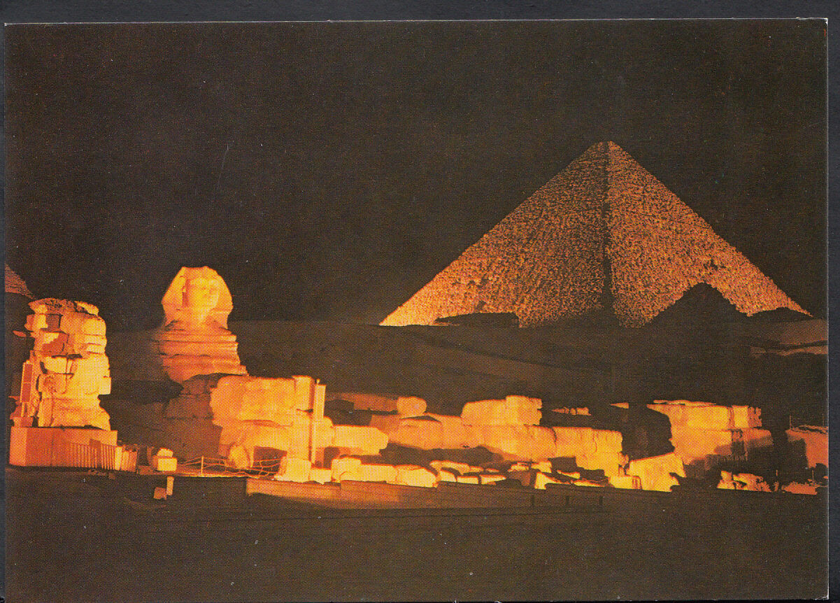 Egypt Postcard - Giza - Sound & Light at The Pyramids of Giza B3036 ...