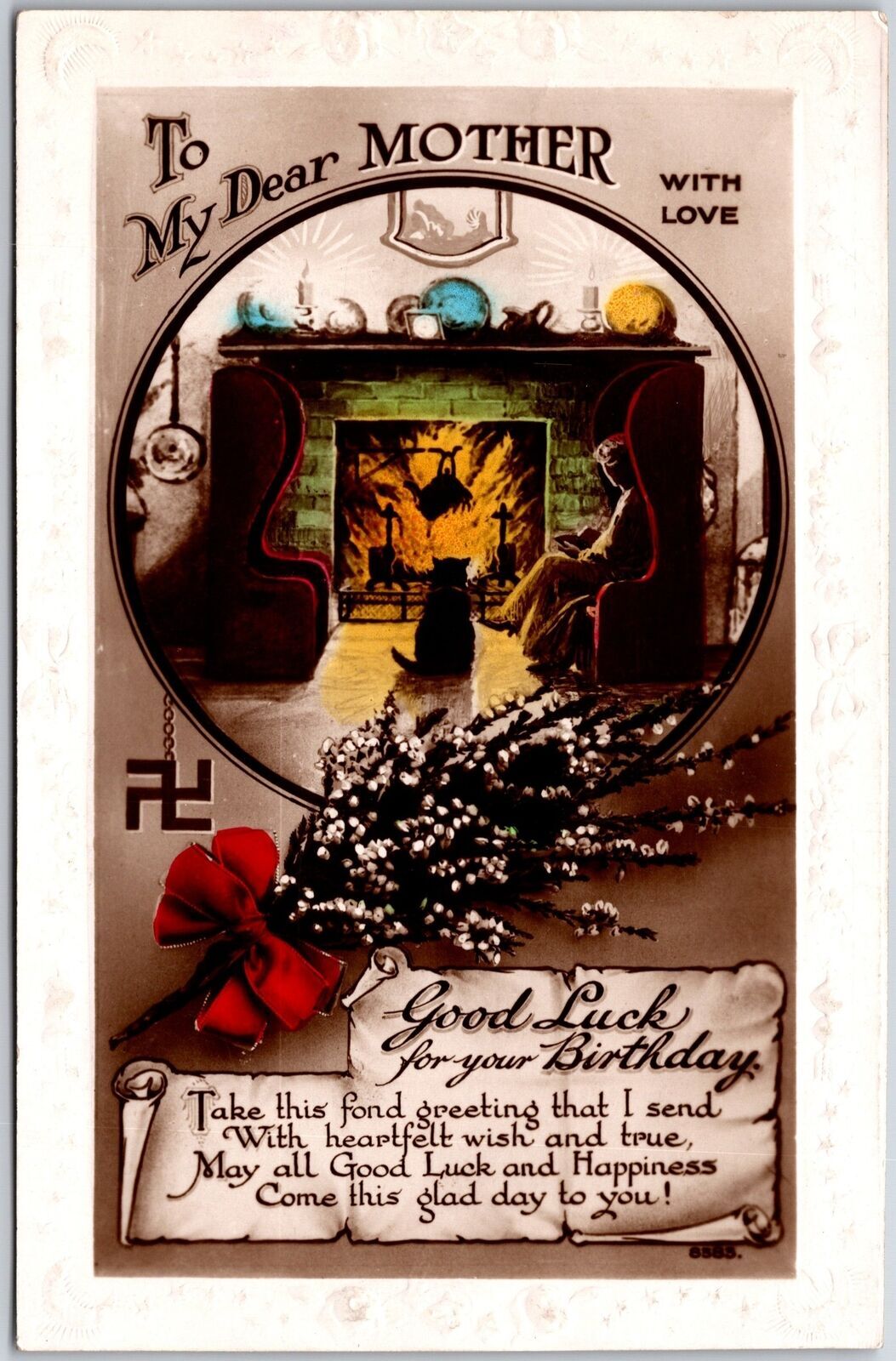 To My Dear Mother With Love Good Luck For Your Birthday Greetings ...