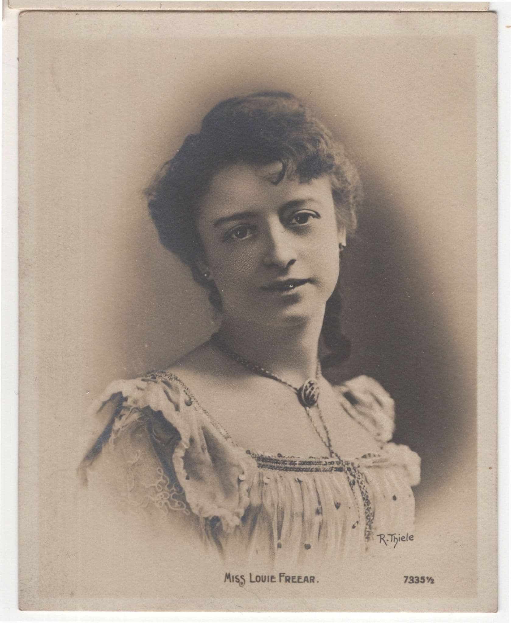 Miss Louise Freear Edwardian Actress Comedian Rotophat Old Miniature ...
