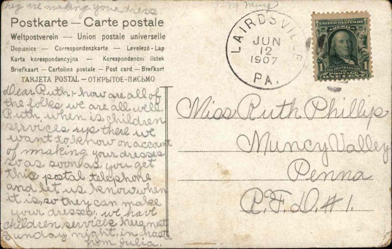 Large Letter Alphabet Series Cherubs Horn LETTER R c1910 Postcard ...