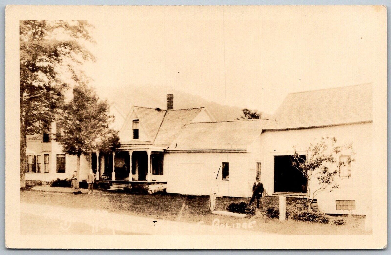 Plymouth Vermont1930s RPPC Real Photo Postcard Home Of President Calvin ...