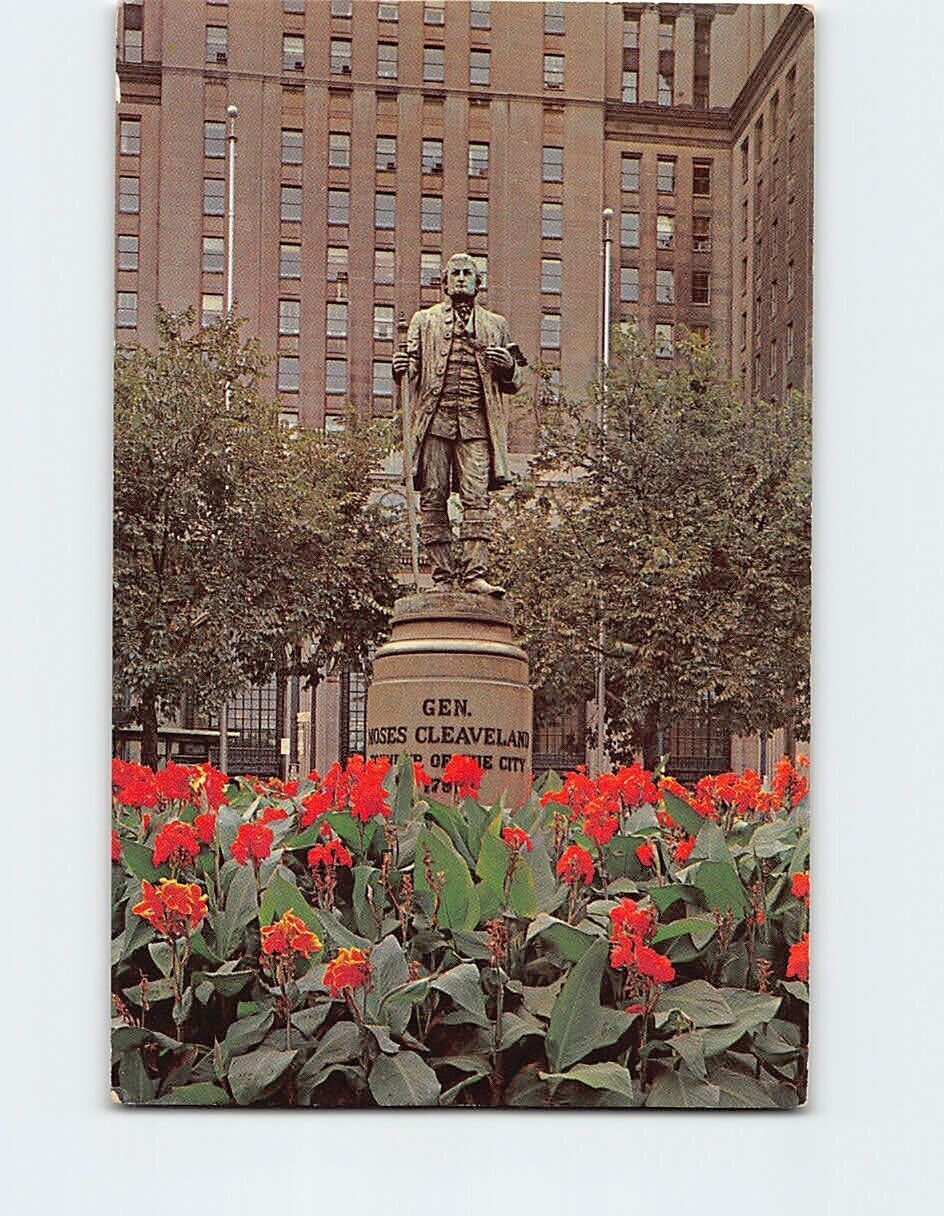 Postcard - Statue Of General Moses Cleaveland - Cleveland, Ohio ...