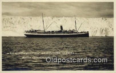Real Photo SS Northwestern At Columbia Glacier, Alaska Steamship ...