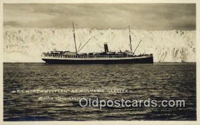 Real Photo SS Northwestern At Columbia Glacier, Alaska Steamship ...