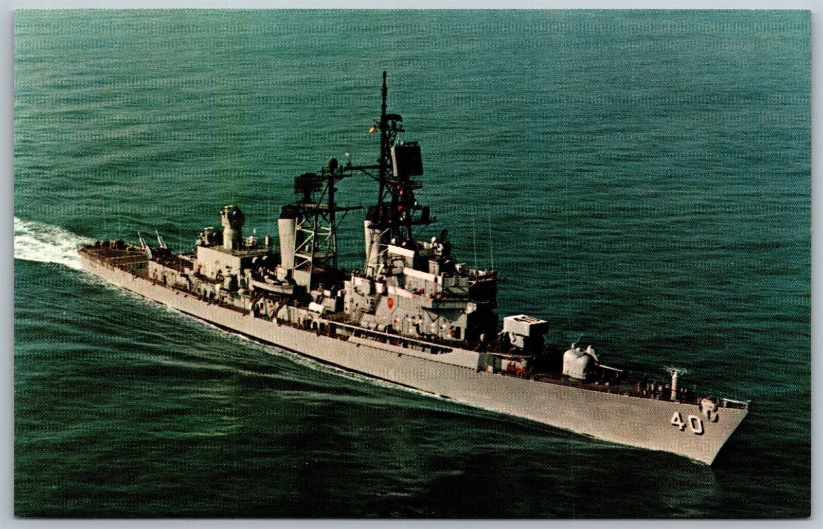 Vtg U.S.S. Coontz DDG-40 Guided Missle Destroyer 1970s Chrome Postcard ...