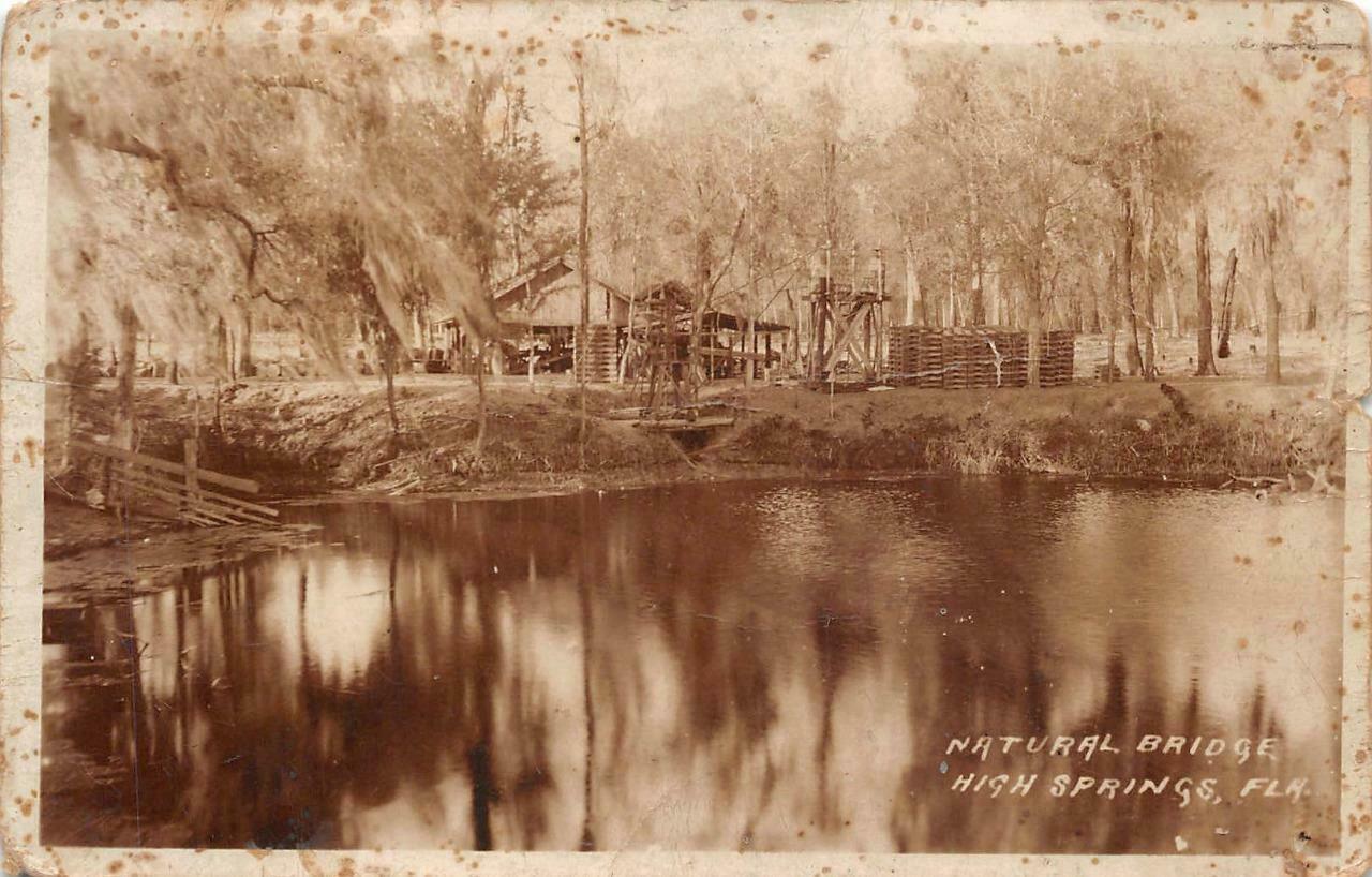 Rppc Natural Bridge High Springs Florida Real Photo Postcard (C. 1910 ...