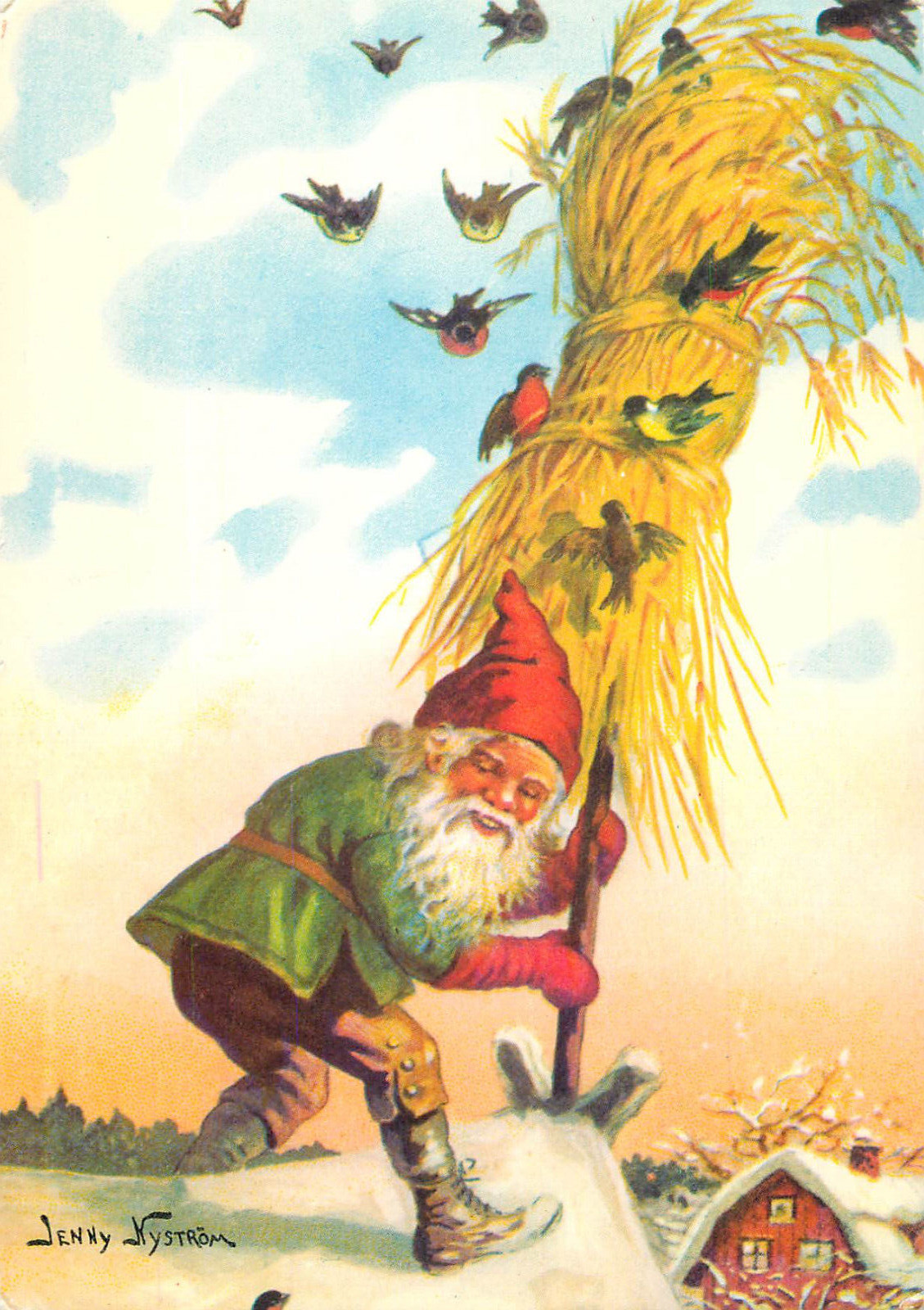 Swedish artist Jenny Nystrom dwarf caricature 1977 postcard | Other ...