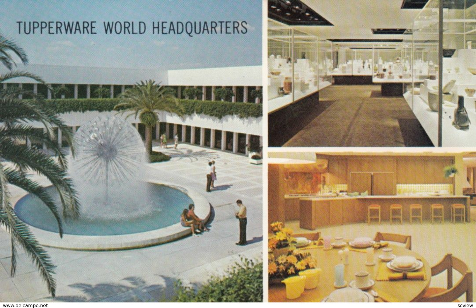 ORLANDO, Florida, 1950-60s; Tupperware World Headquarters, 3-views ...