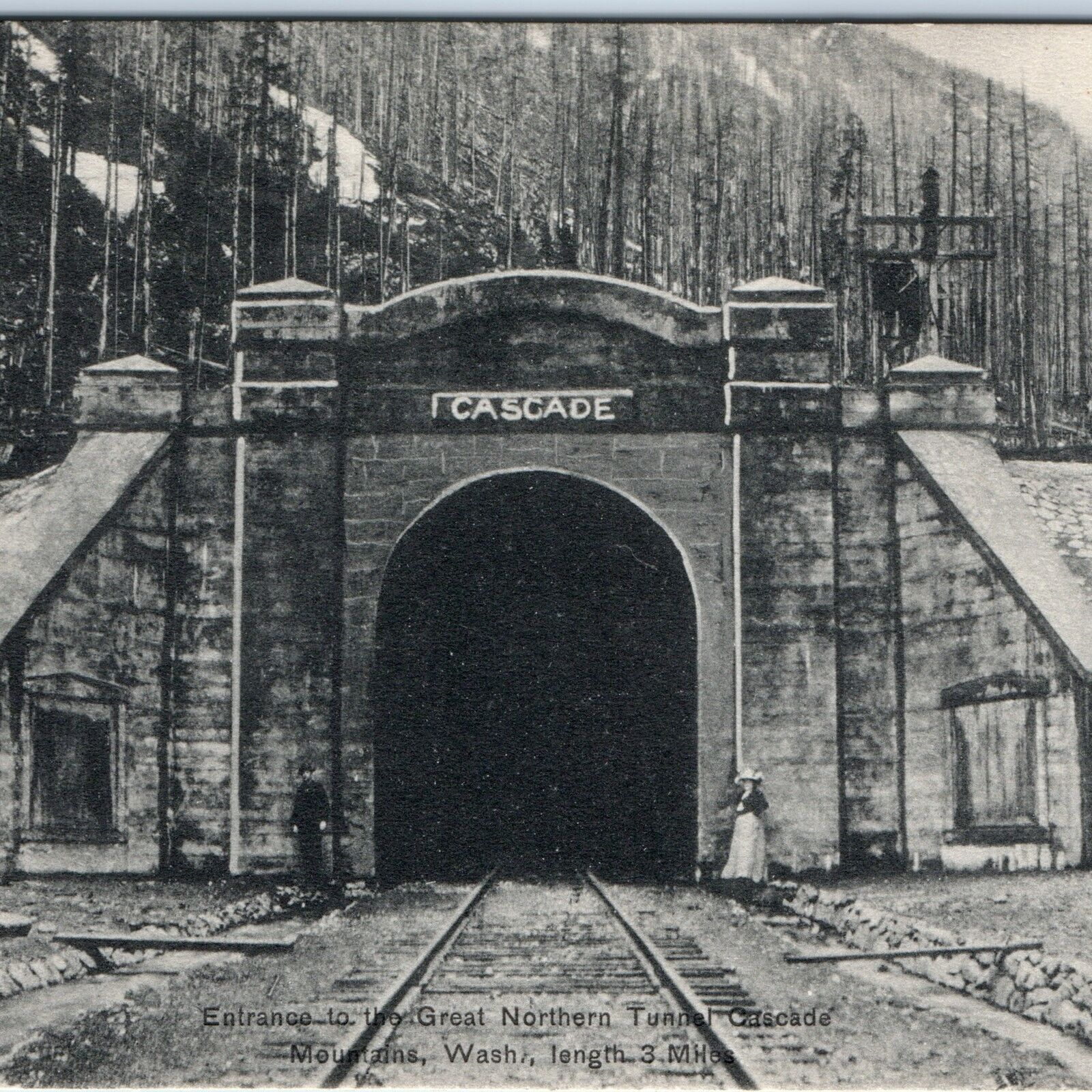 1910s Cascade Mountain Tunnel Pass Great Northern Railway Stevens ...