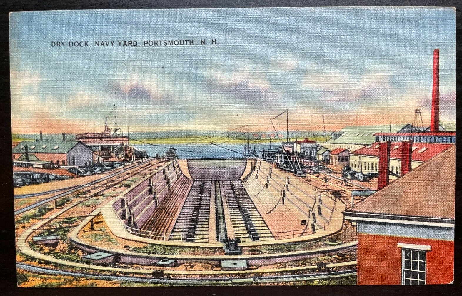 Vintage Postcard 1930-1945 Navy Yard, Dry Dock, Portsmouth, NH | United ...