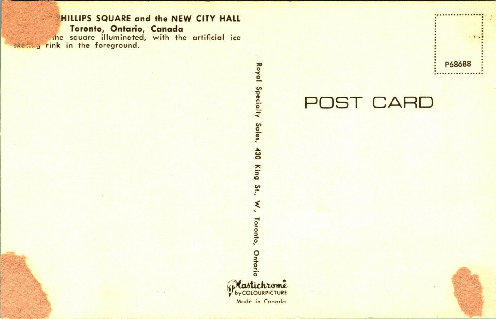 Night View Nathan Phillips Square New City Hall Toronto Canada Chrome ...