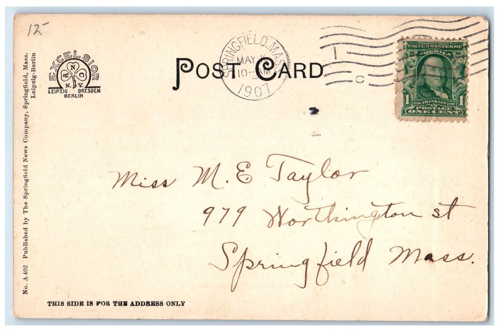 1907 Russell House Building Steps Entrance Russell Massachusetts MA ...