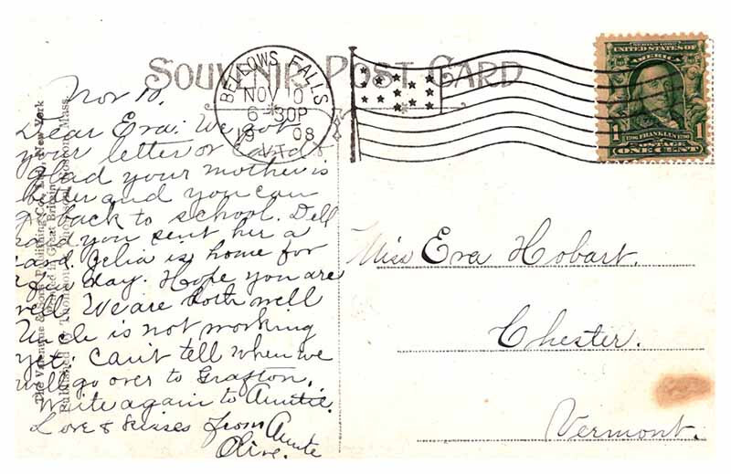 Postcard PANORAMIC SCENE Bellows Falls Vermont VT AP6221 | United ...