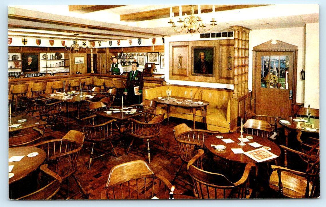 CHICAGO, IL ~ Hotel Knickerbocker THE TIME HOUSE Bar Pub Interior 1950s ...