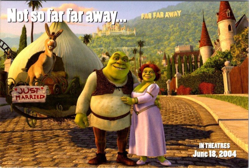 DreamWorks Advertising SHREK Animation~Movie 2004 Theatre Release 4X6 ...