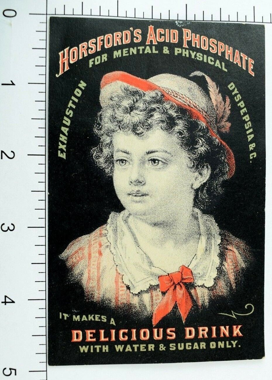 1870's-80's Lovely Horsford's Acid Phosphate Quack Victorian Trade Card ...