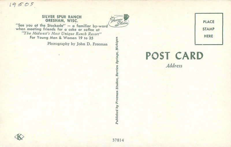 Coca Cola Roadside Gresham Wisconsin 1950s Postcard Silver Spur Ranch ...
