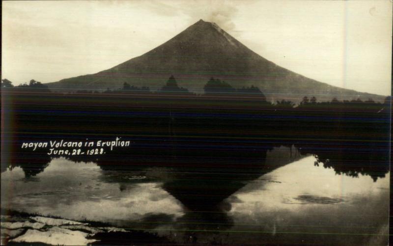 Mayon Volcano in Eruption June 28 1928 Real Photo Postcard | Other ...