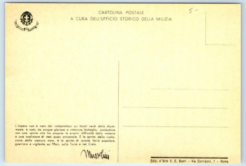 BENITO MUSSOLINI Military Uniform & Helmet ITALIAN DICTATOR 4"x6 ...