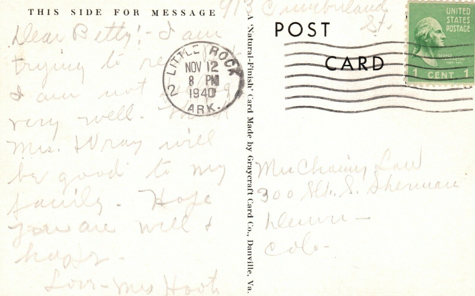 Vintage Postcard 1940 Main Street Bridge Little Rock Arkansas AR Pub ...