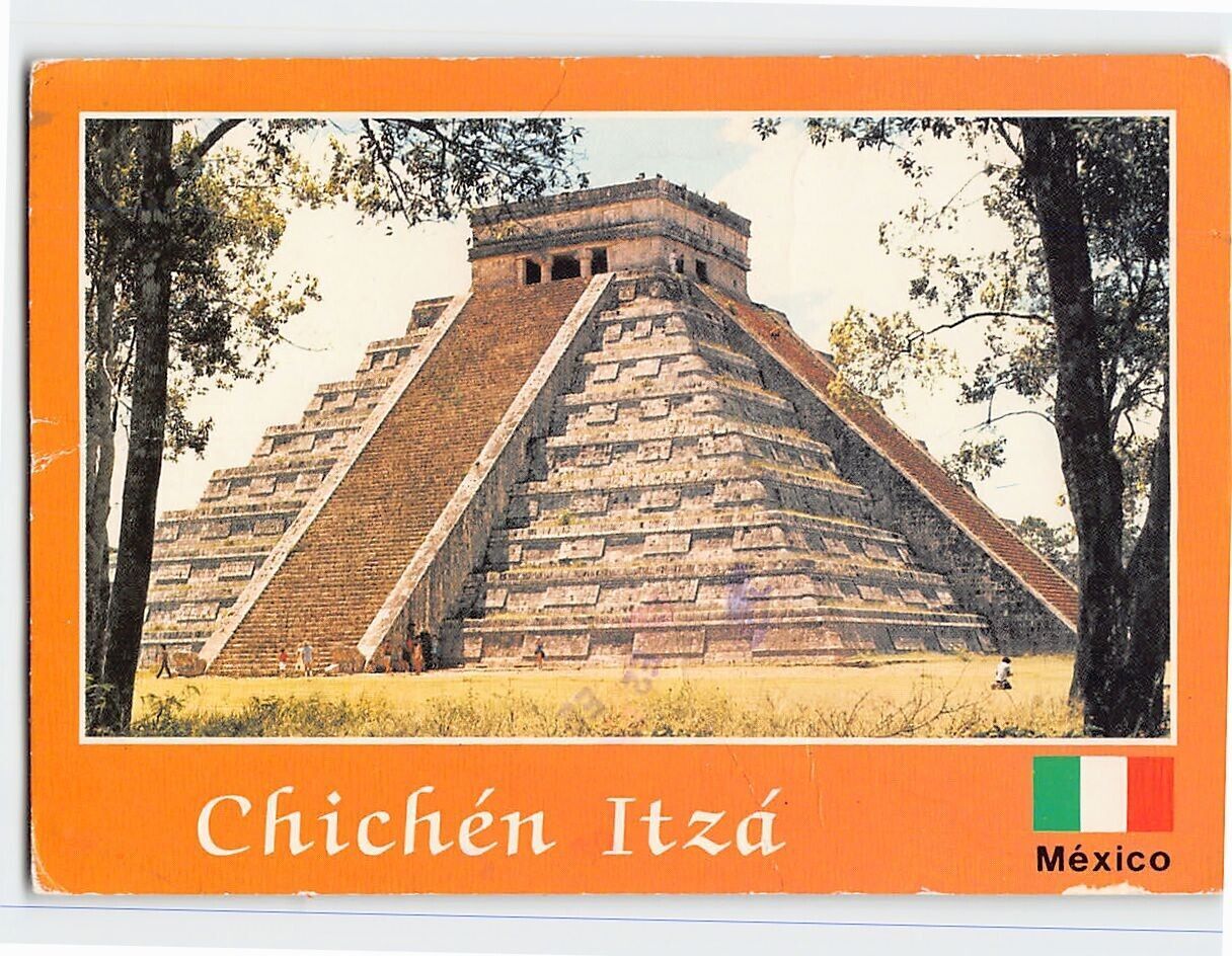 Postcard The Majestical Temple, The Castle, Chichén Itzá, Mexico ...