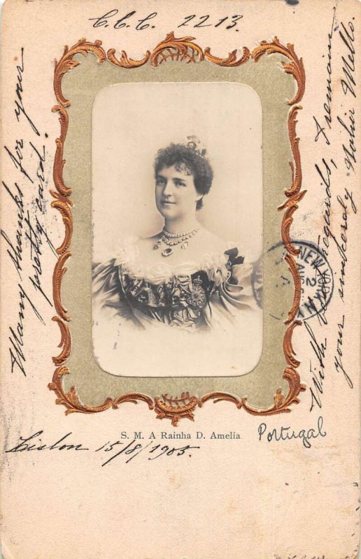 Queen Amelia of Orleans Portugal Real Photo Vintage Postcard AA45459 ...