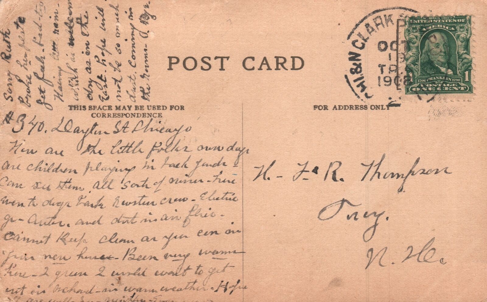 Vintage Postcard 1908 The Table Is Good Here Messy Kitchen Comic Card ...